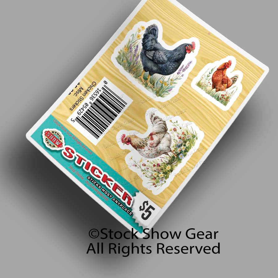 Chicken Stickers – Stock Show Gear