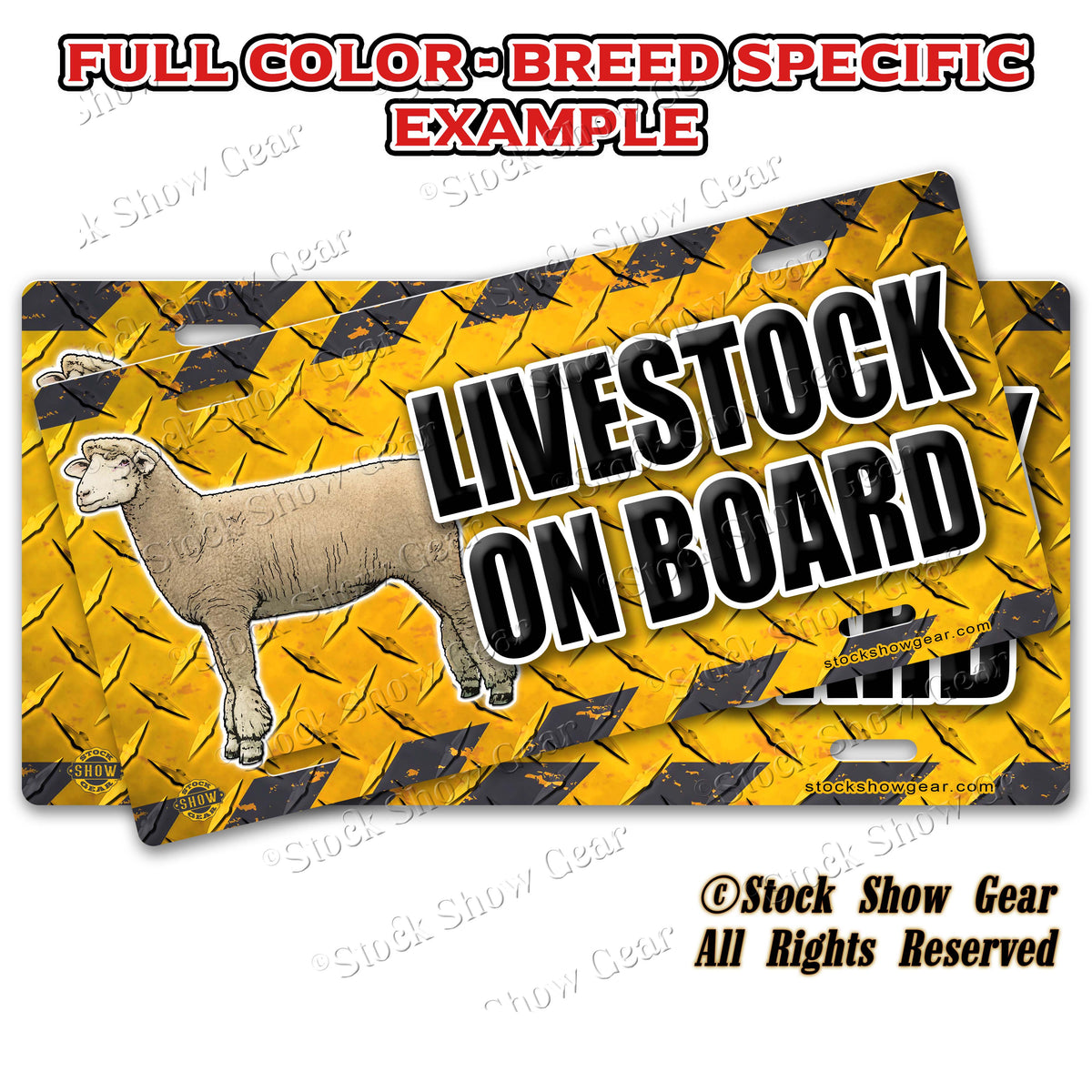 Sheep Livestock Trailer Safety Signs – Stock Show Gear