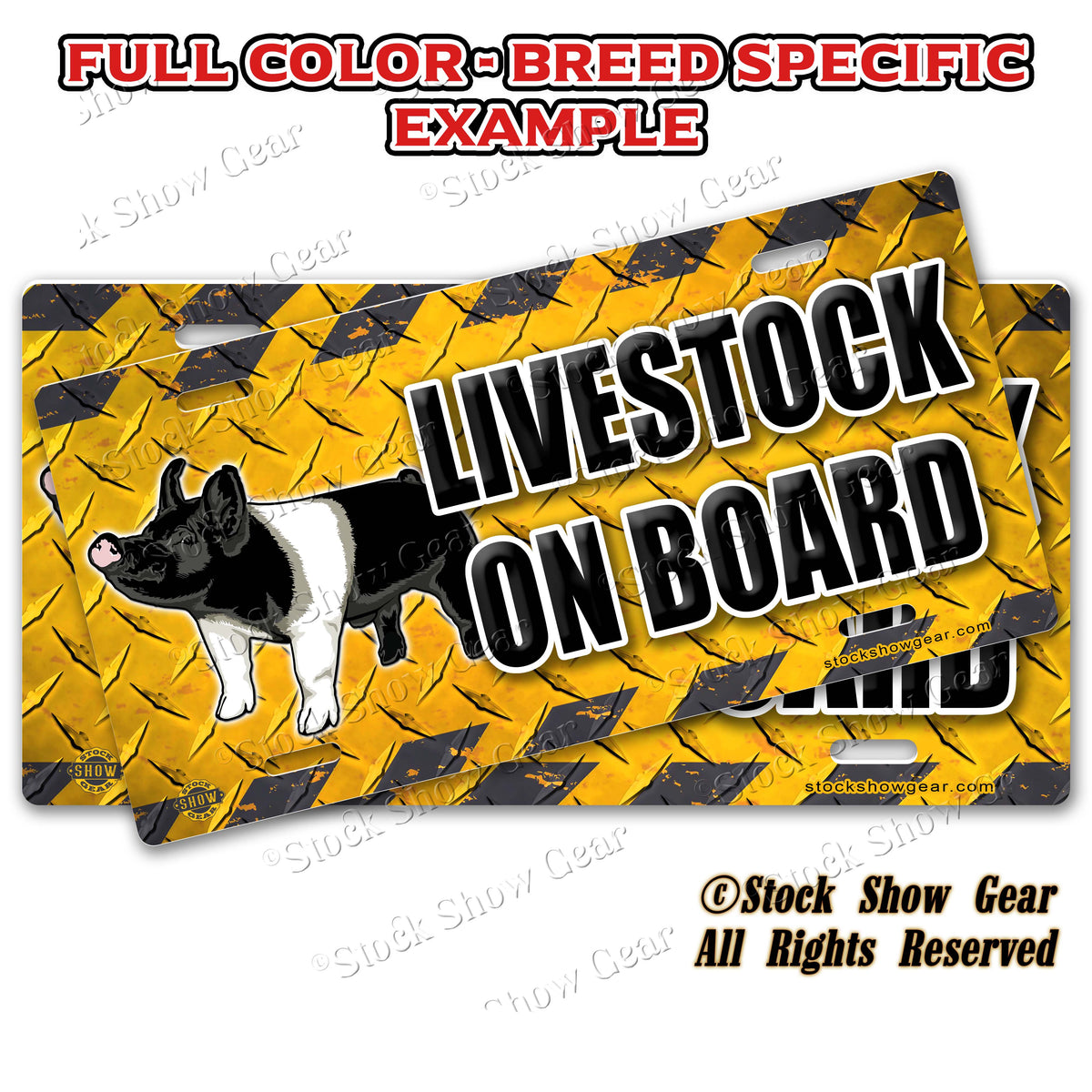 Swine Livestock Trailer Safety Signs – Stock Show Gear