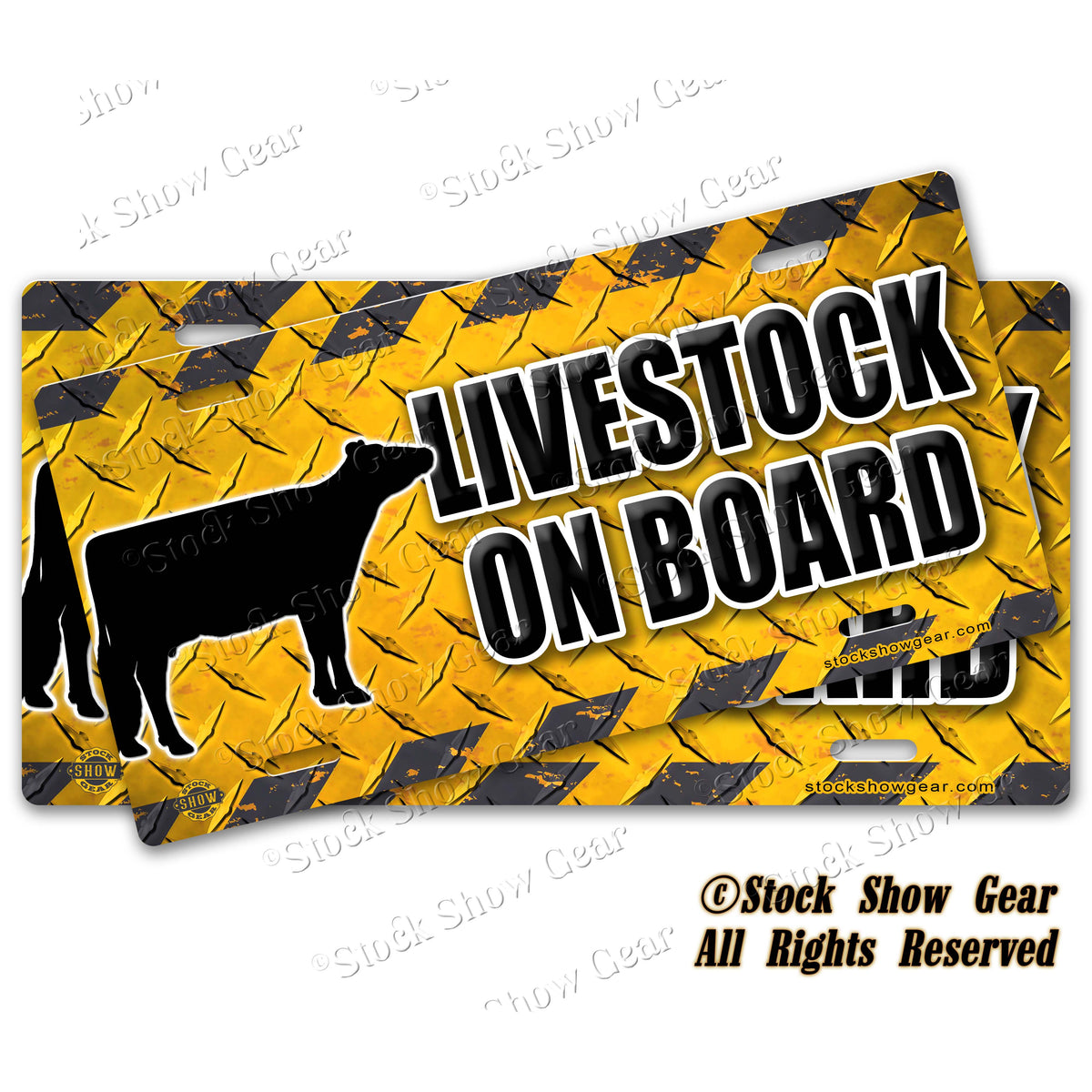 Dairy Cattle Livestock Trailer Safety Signs – Stock Show Gear