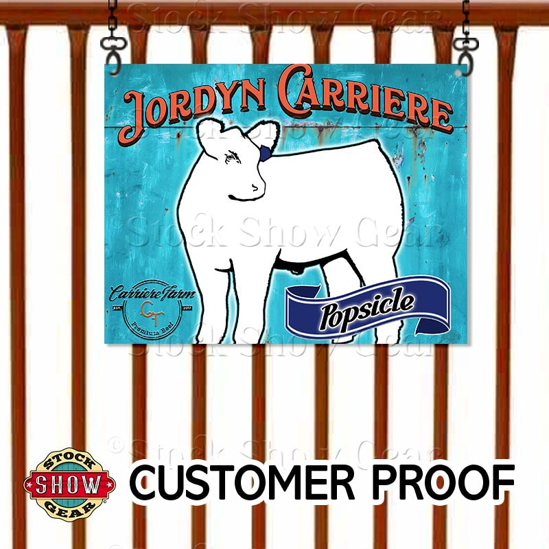 Custom Stock Show Stall Signs Made to Order – Stock Show Gear