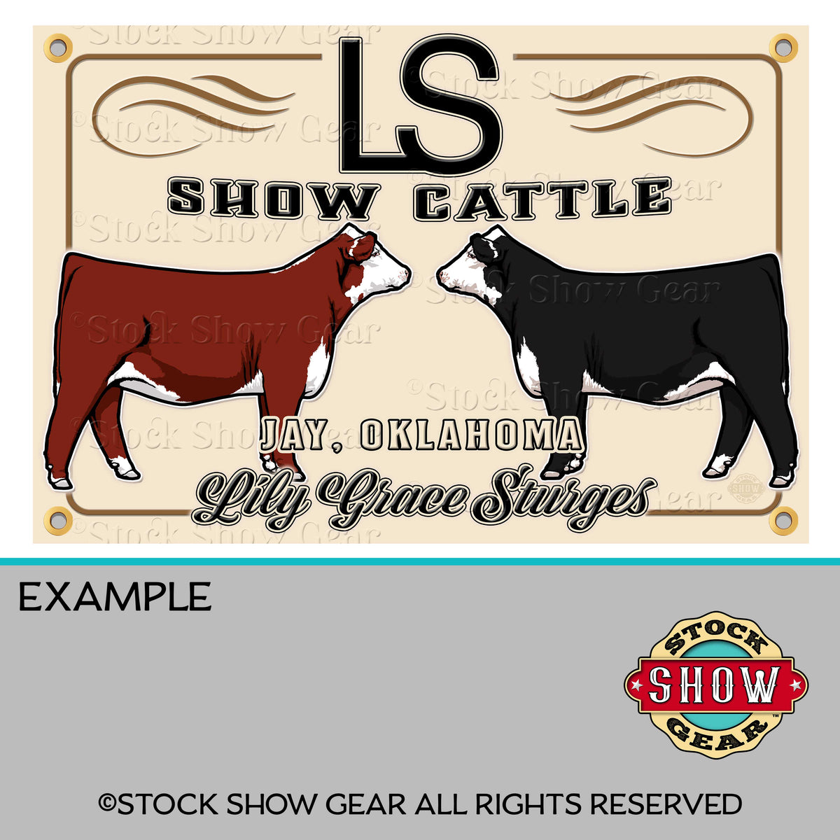 Livestock Show Stall and Farm Banners-Made to Order – Stock Show Gear