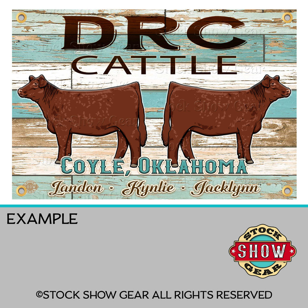 Livestock Show Stall and Farm Banners-Made to Order – Stock Show Gear