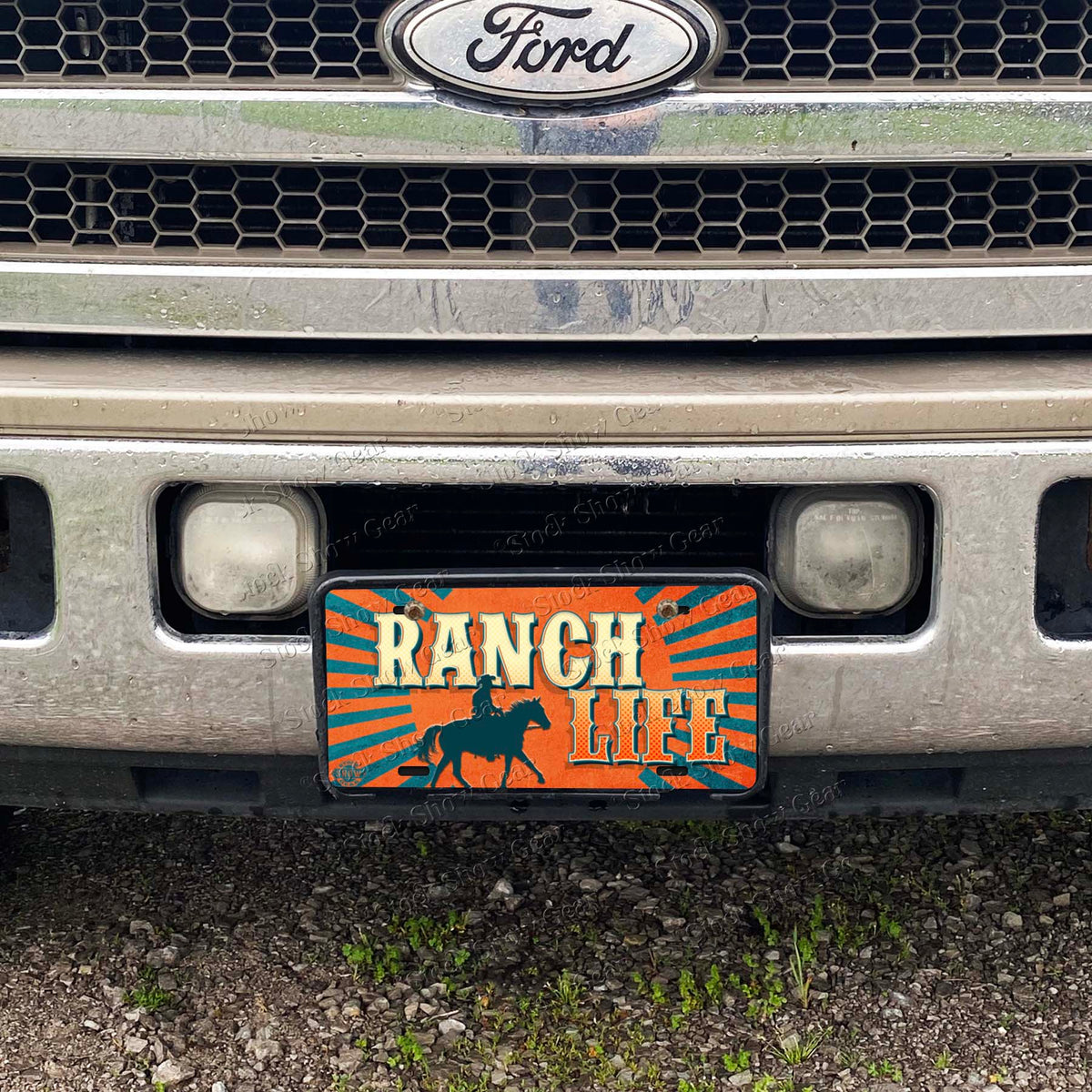 "Ranch Life" License Plate Design – Stock Show Gear
