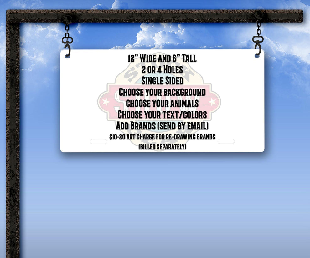 Custom Stock Show Stall Signs Made to Order – Stock Show Gear