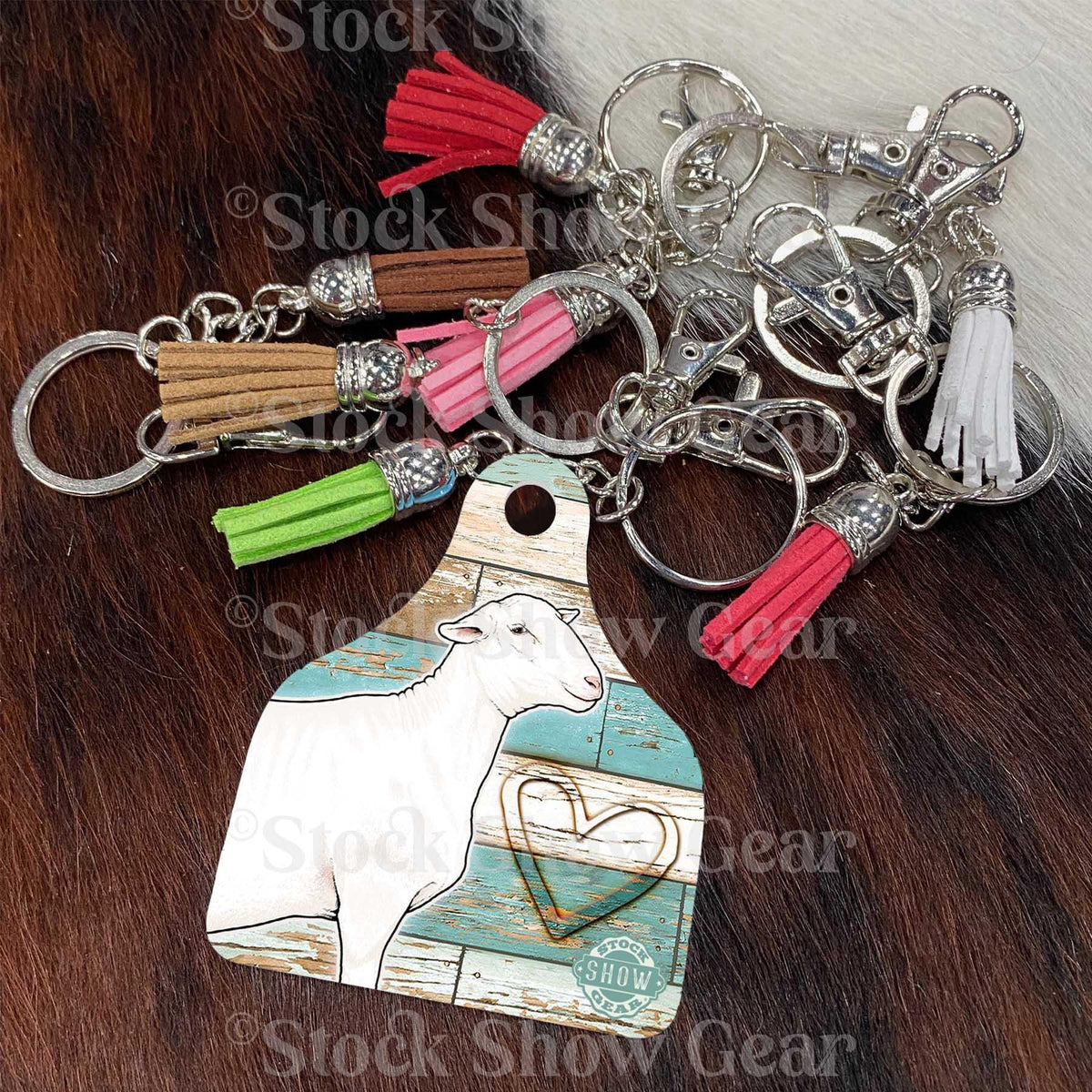 Dorper Sheep Keychains – Stock Show Gear