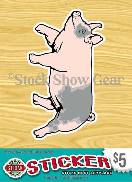 Blue Butt Pig Stickers – Stock Show Gear