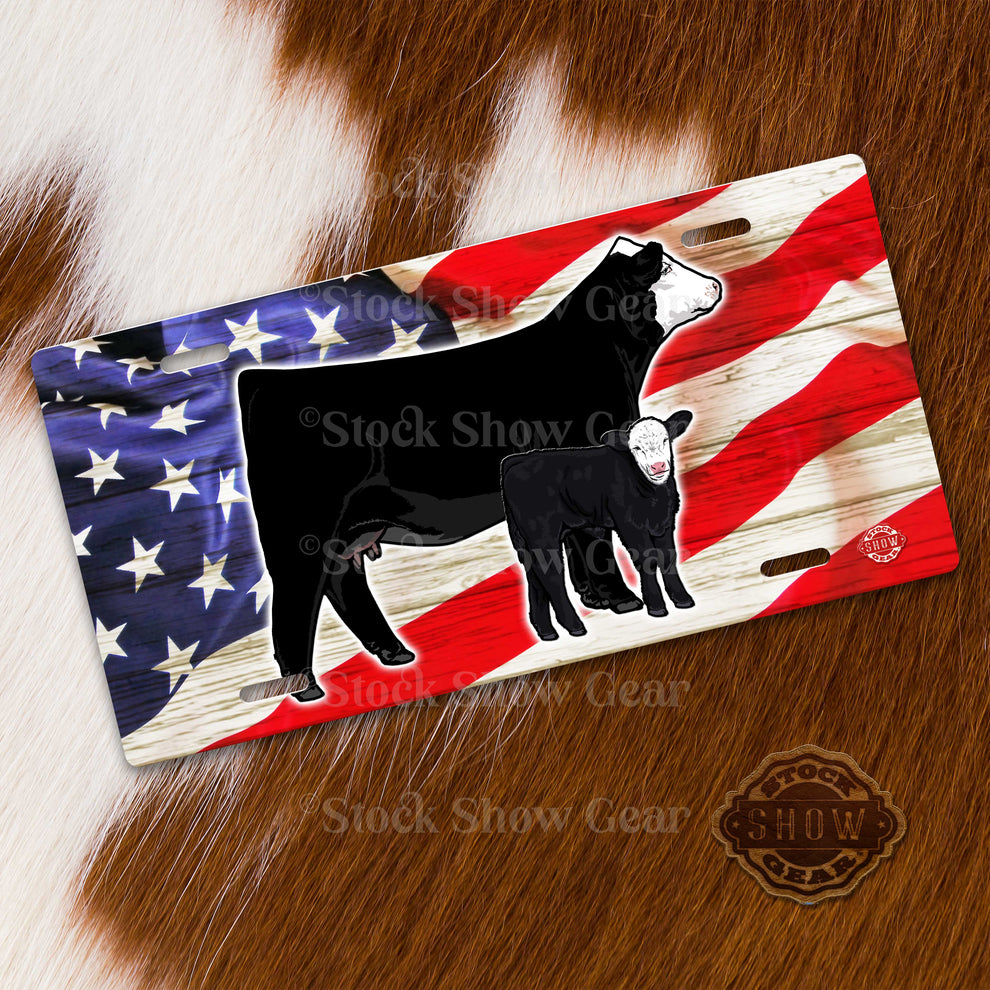 Cow/Calf License Plate USA Designs – Stock Show Gear