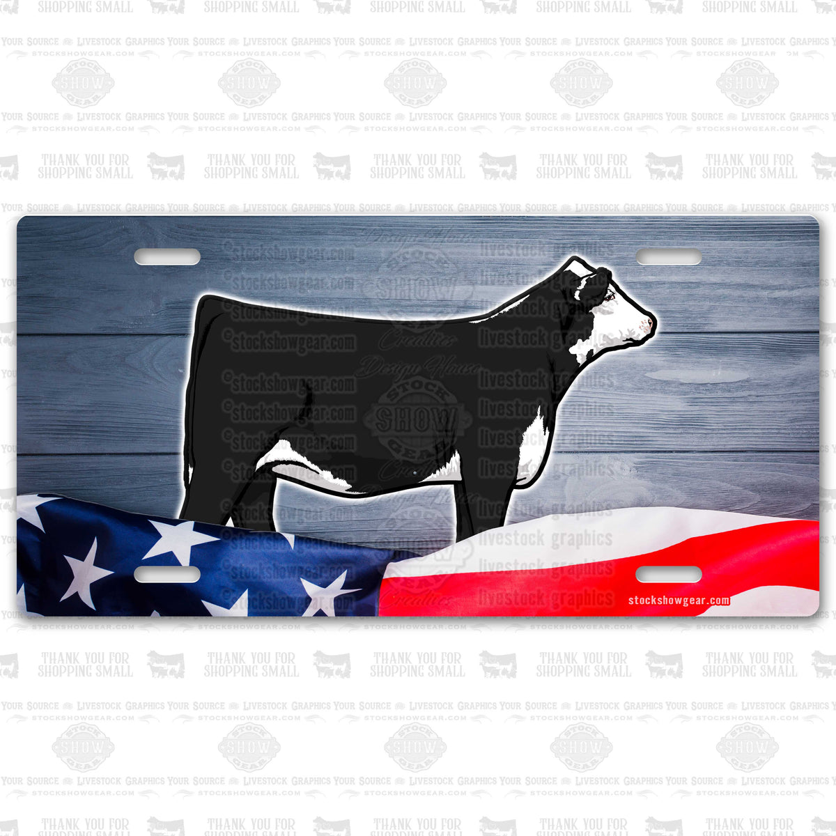 USA Cattle License Plates – Stock Show Gear