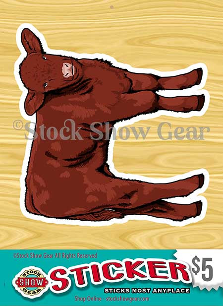 Red Angus Stickers – Stock Show Gear